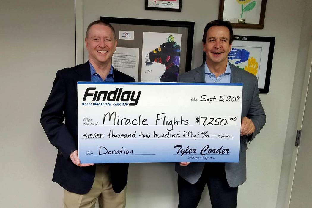 Findlay Automotive Group proud to support Miracle Flights | Dealer News ...