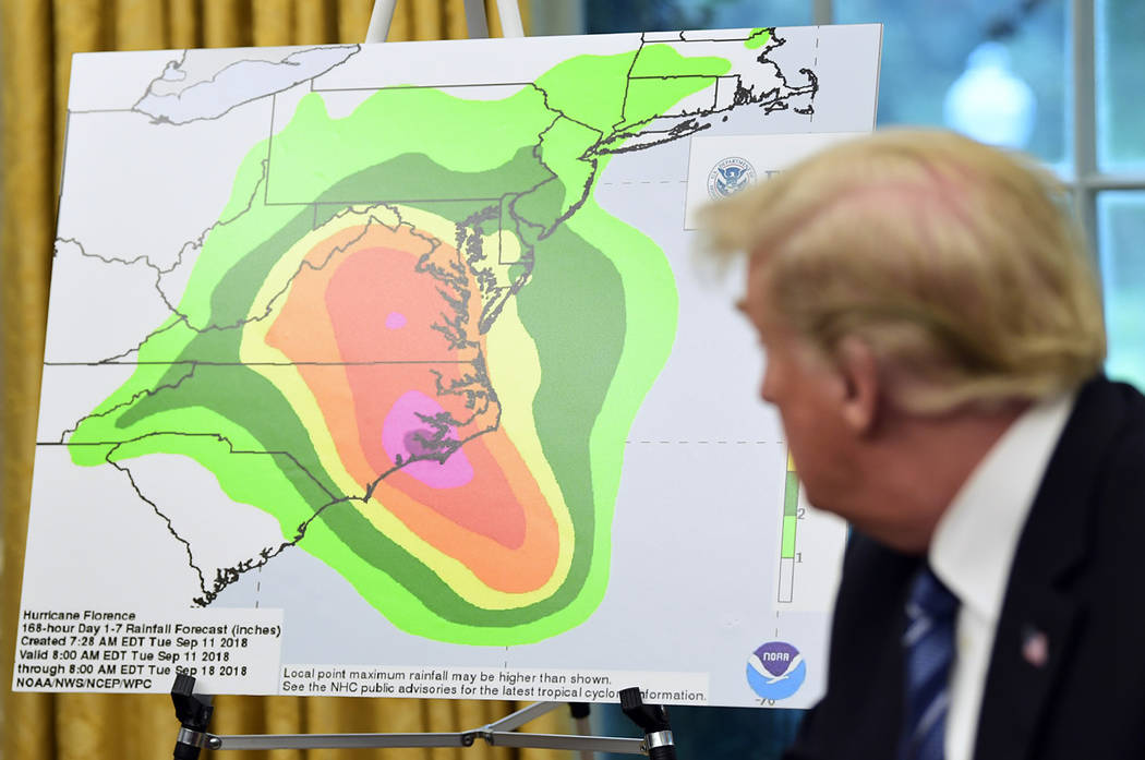 Trump hopes to avoid political disaster with hurricane response | Las ...