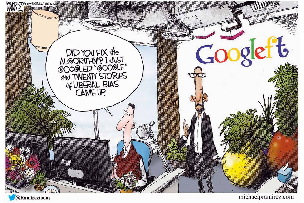 CARTOON: Bias in the Google search algorithm | Las Vegas Review-Journal