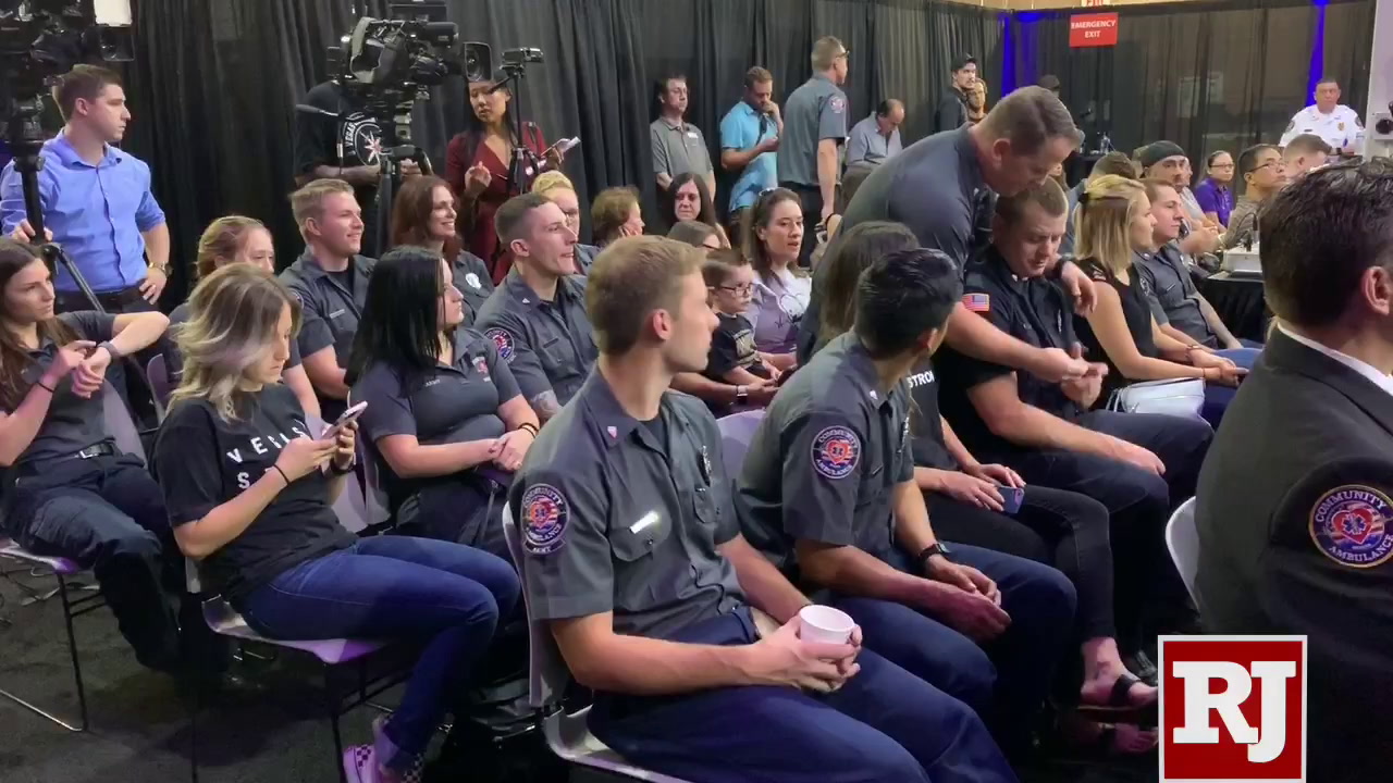 Knights help honor first responders for actions during Las Vegas ...