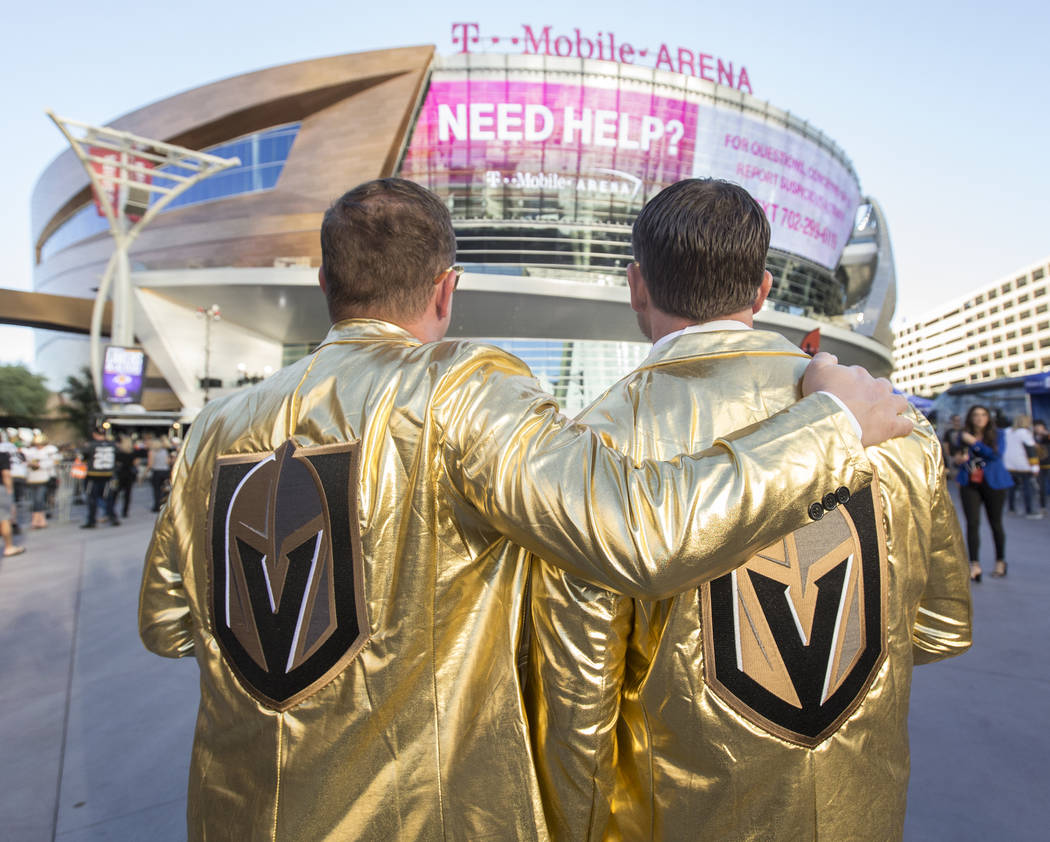 Knights unveil banners ahead of season-opener — PHOTOS | Las Vegas ...