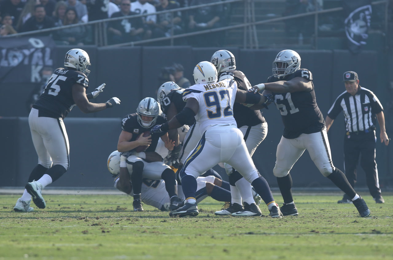 Raiders again fail to score TD in 20-6 loss to Chargers | Raiders/NFL ...