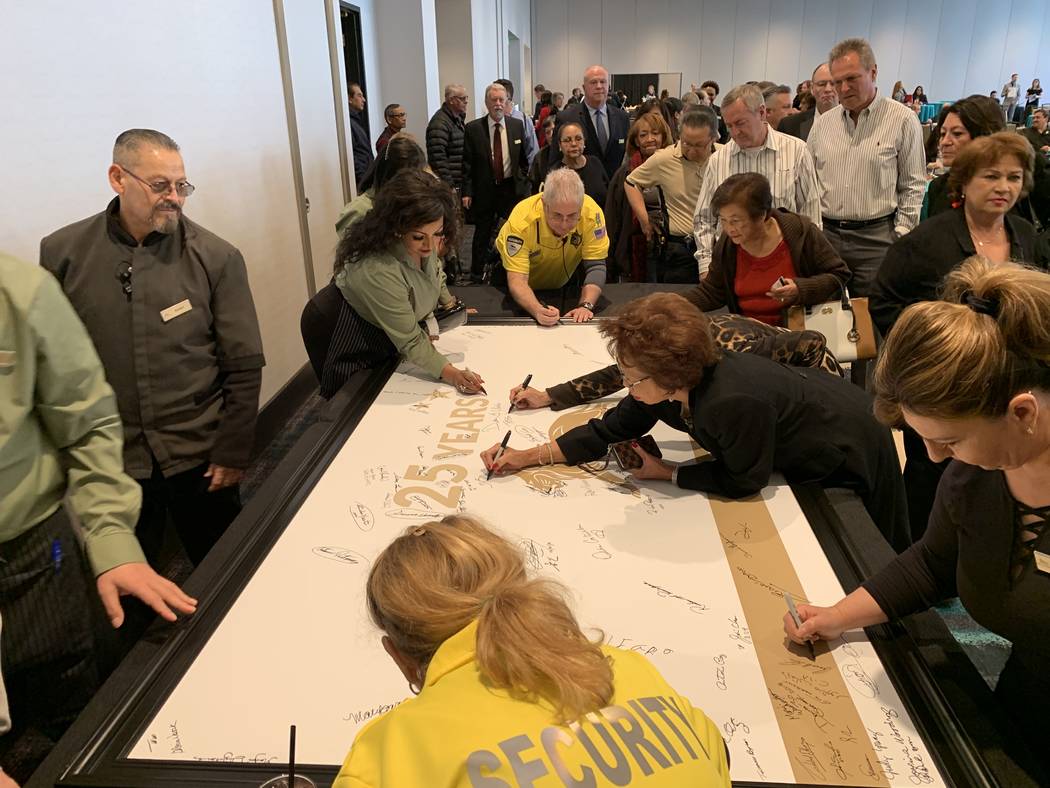 MGM Grand toasts employees at Las Vegas anniversary celebration | Las ...