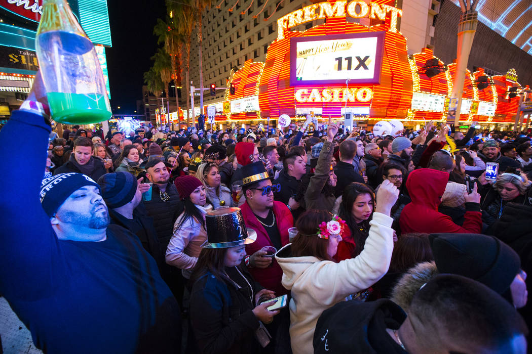 Las Vegas celebrates the new year — PHOTOS | Las Vegas Review-Journal