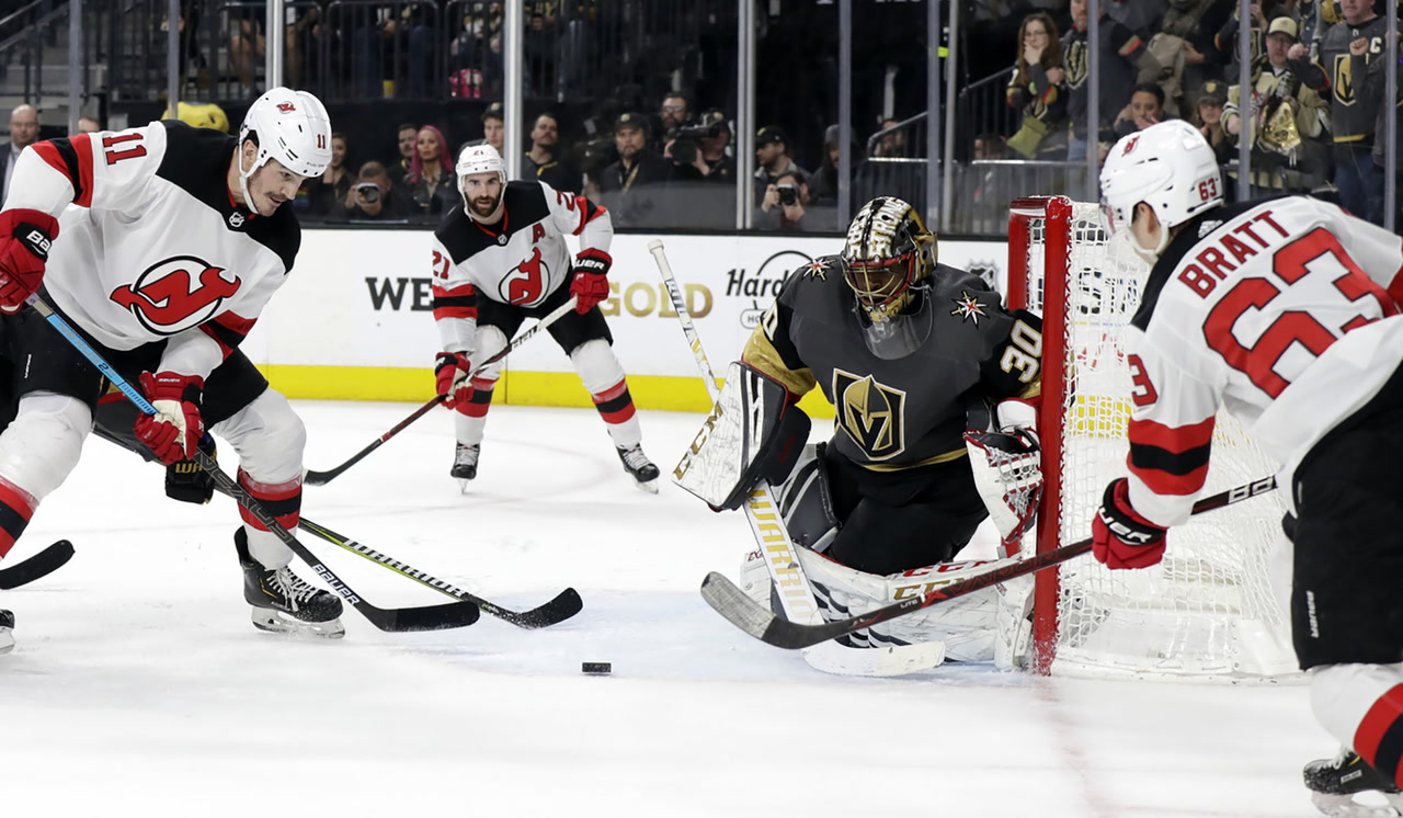 Golden Knights rally to beat Devils for 6th straight win | Golden ...