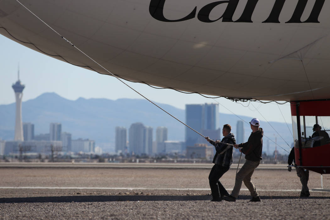 Carnival AirShip blimp floats over Las Vegas — VIDEO | Las Vegas Review ...