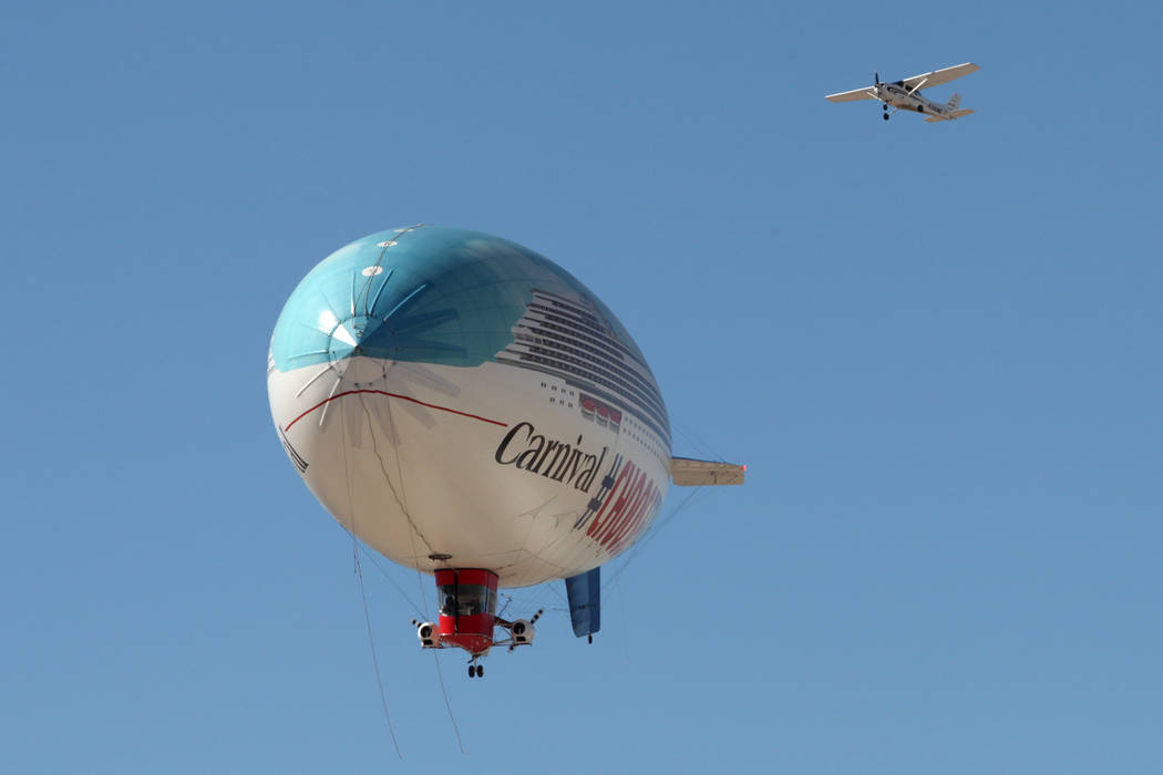 Carnival AirShip blimp floats over Las Vegas — VIDEO | Las Vegas Review ...
