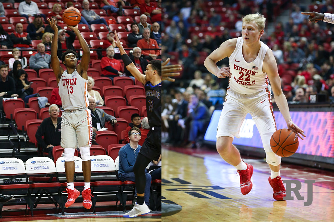 UNLV freshmen Bryce Hamilton, Trey Woodbury find transition tough ...