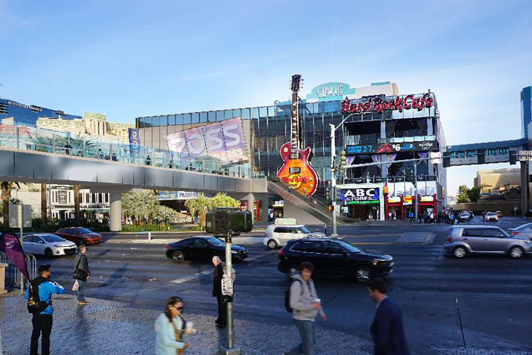 Portion of Las Vegas Strip to close for pedestrian bridge work | The ...