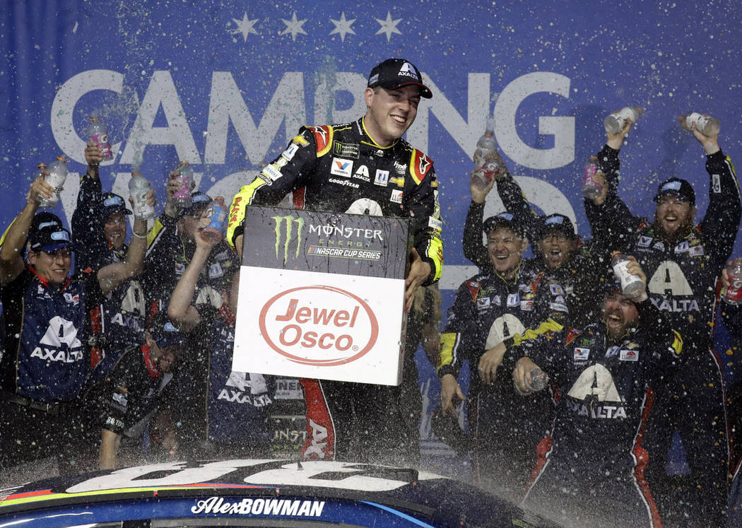 Alex Bowman scores 1st Cup Series win at Chicagoland | Las Vegas Review ...