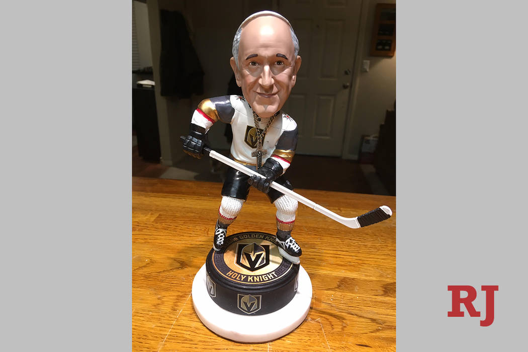 Pope Francis Golden Knights bobblehead has tragic backstory | Local Las ...