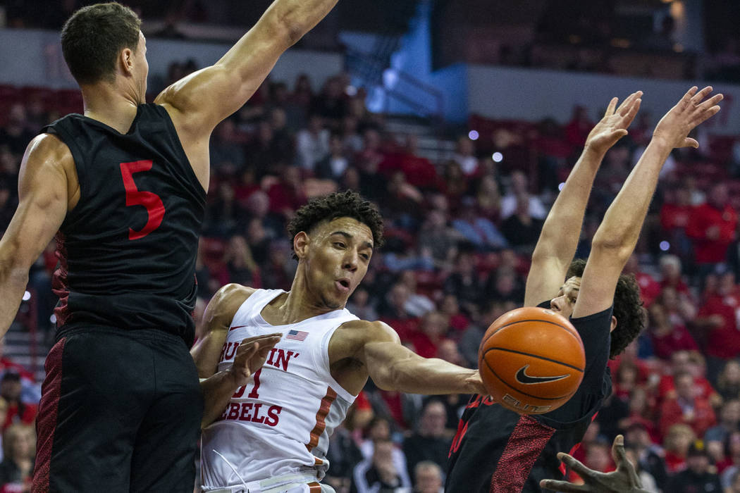 UNLV comes up just short in loss to No. 4 San Diego State | Las Vegas ...