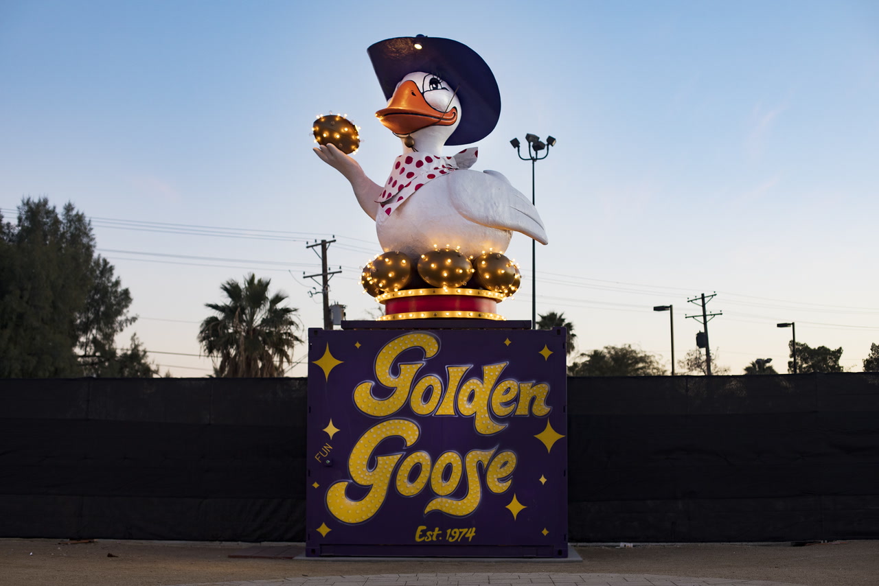 Golden Goose casino sign back on Fremont Street — VIDEO | Downtown ...