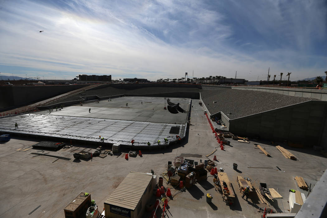Las Vegas stadium roof installation begins | Allegiant Stadium | Business
