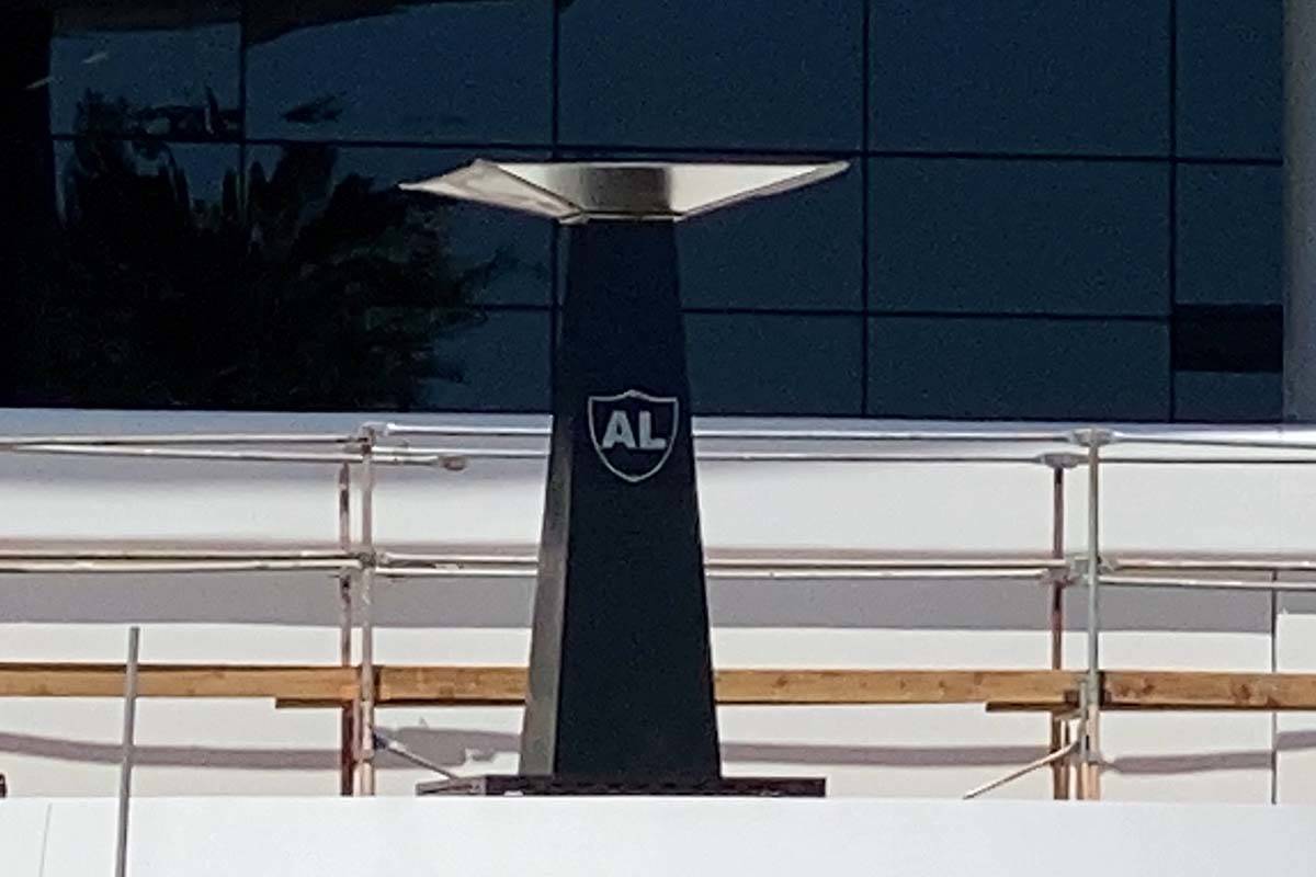 Al Davis torch from Oakland installed at Raiders Henderson HQ | Las ...