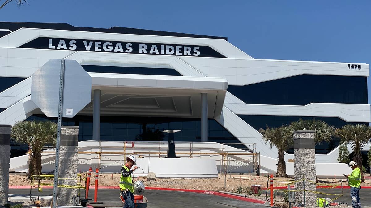 Al Davis torch from Oakland installed at Raiders Henderson HQ | Las ...