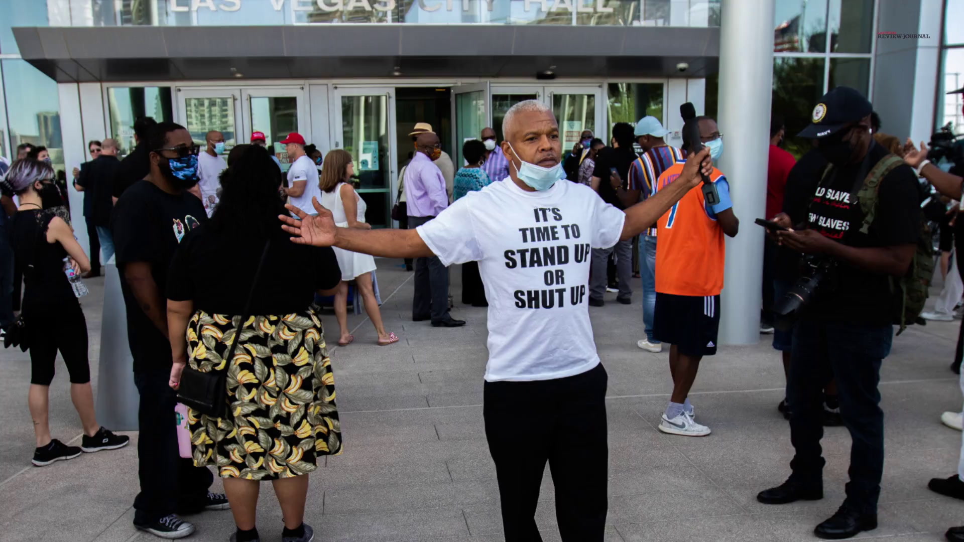 NAACP protest held outside Las Vegas City Hall | Downtown | Local ...