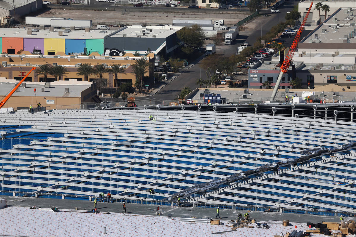 Allegiant Stadium’s intricate roof system a pain in the neck ...