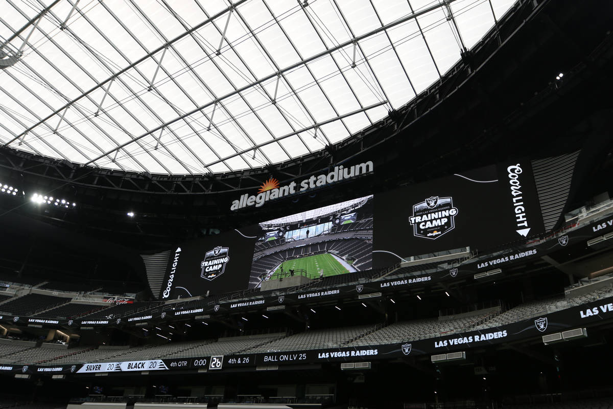 Las Vegas Raiders stadium photos, first look | Allegiant Stadium ...