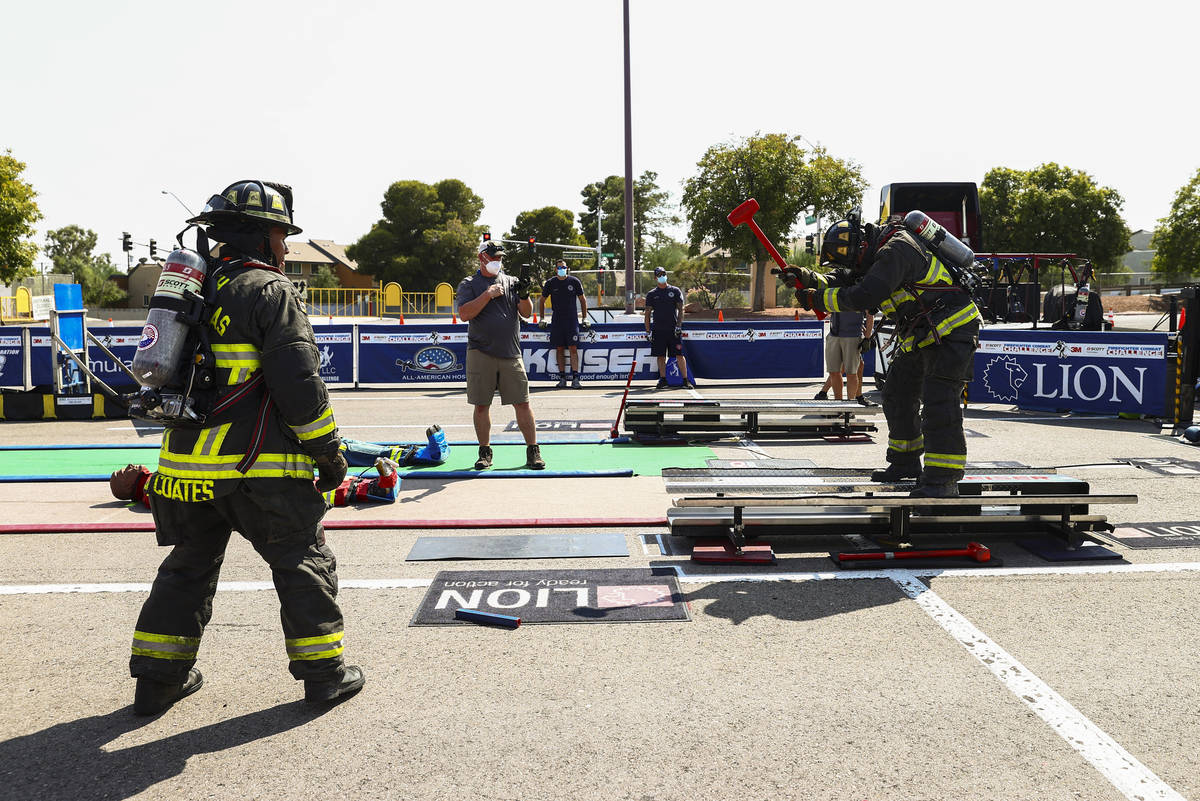 Firefighters compete in annual challenge in Nevada | Las Vegas Review ...