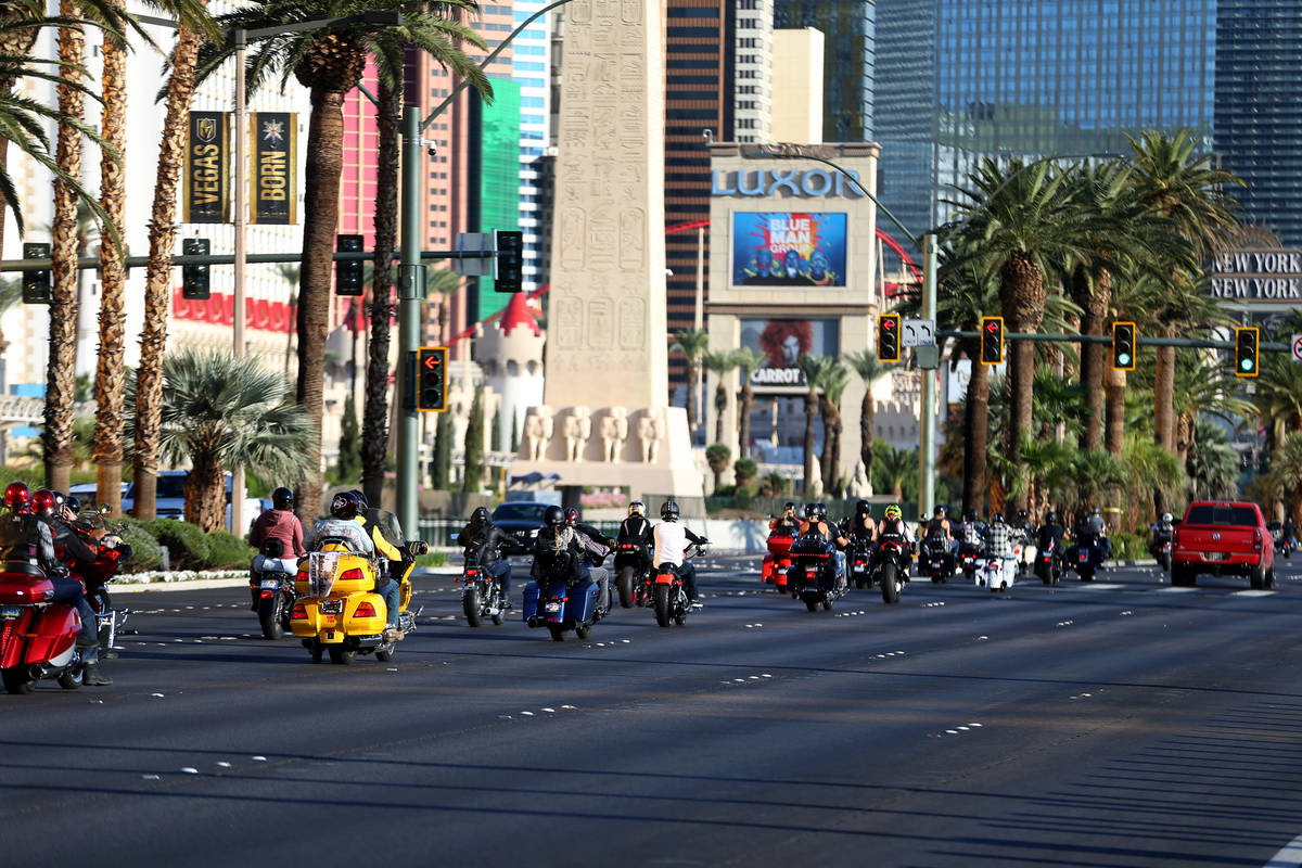 Route 91 memorial ride takes place on Las Vegas Strip | Local Las Vegas ...