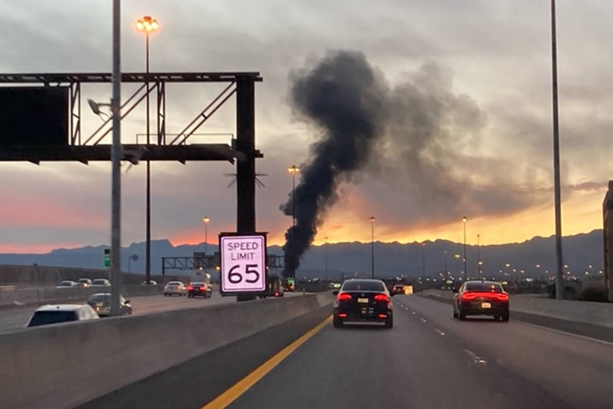 Fire sends black smoke through Las Vegas sky | Las Vegas Review-Journal