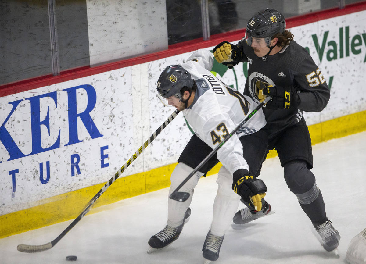 Golden Knights’ Dylan Coghlan impresses with play, facial hair | Golden ...