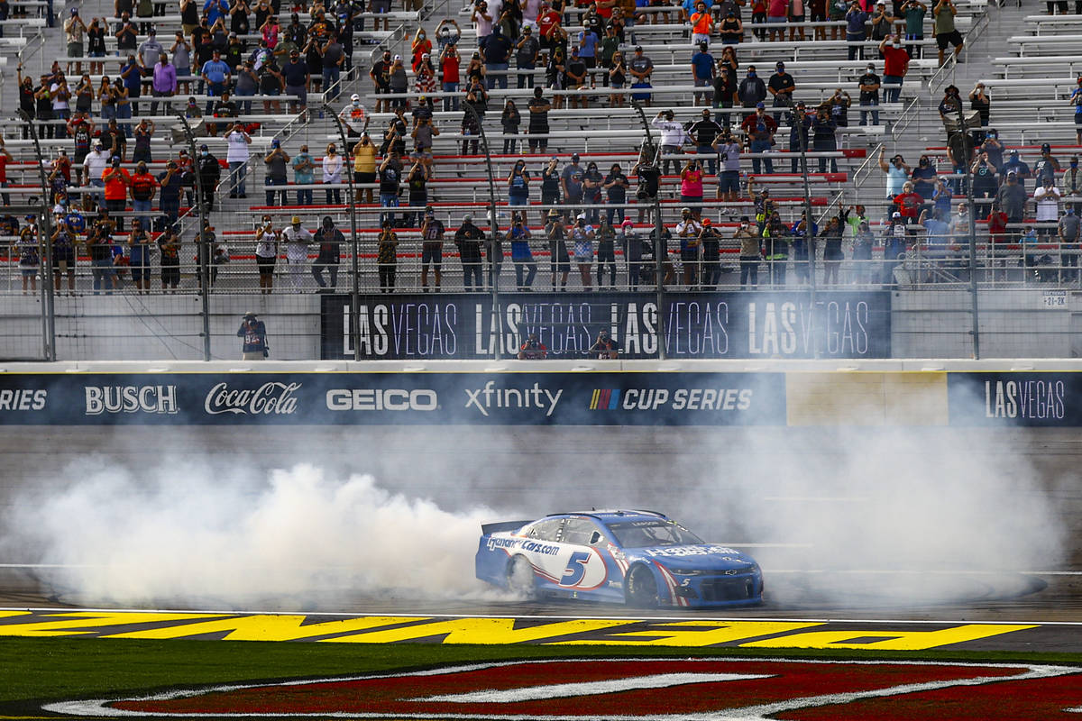 Kyle Larson wins NASCAR’s Pennzoil 400 at Las Vegas Motor Speedway ...