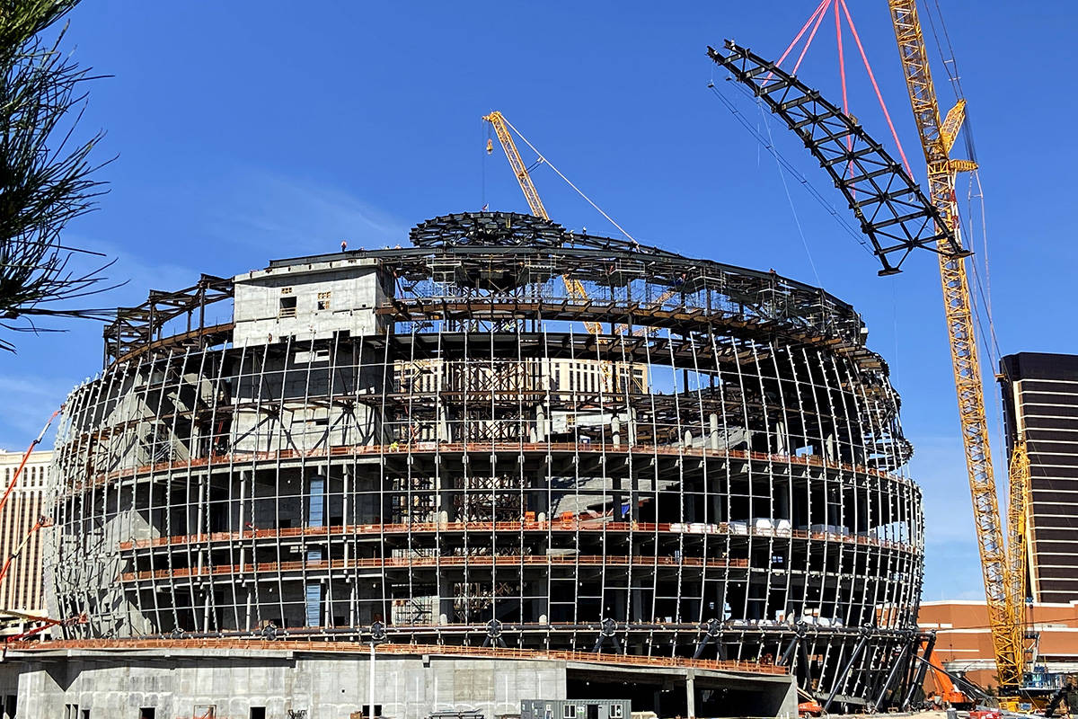 MSG Sphere taking shape as roof trusses installed | Business
