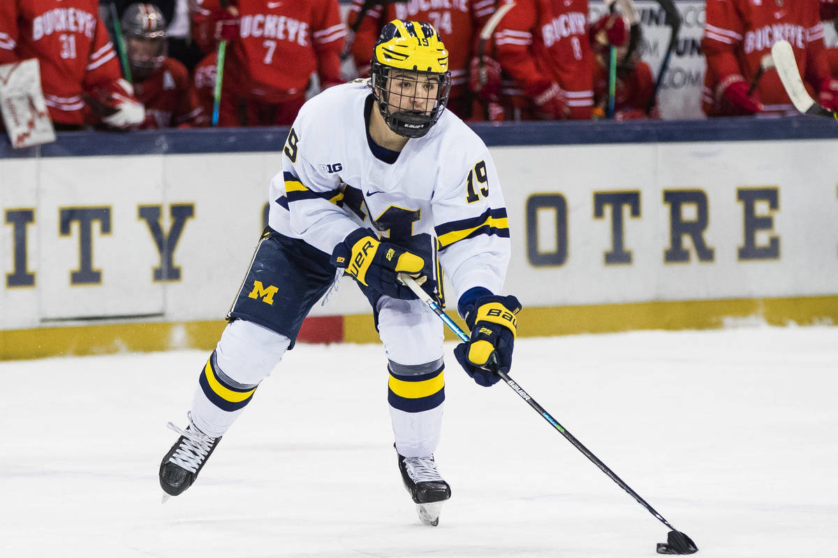 Golden Knights’ 1st-round pick Brendan Brisson playing in NCAA ...