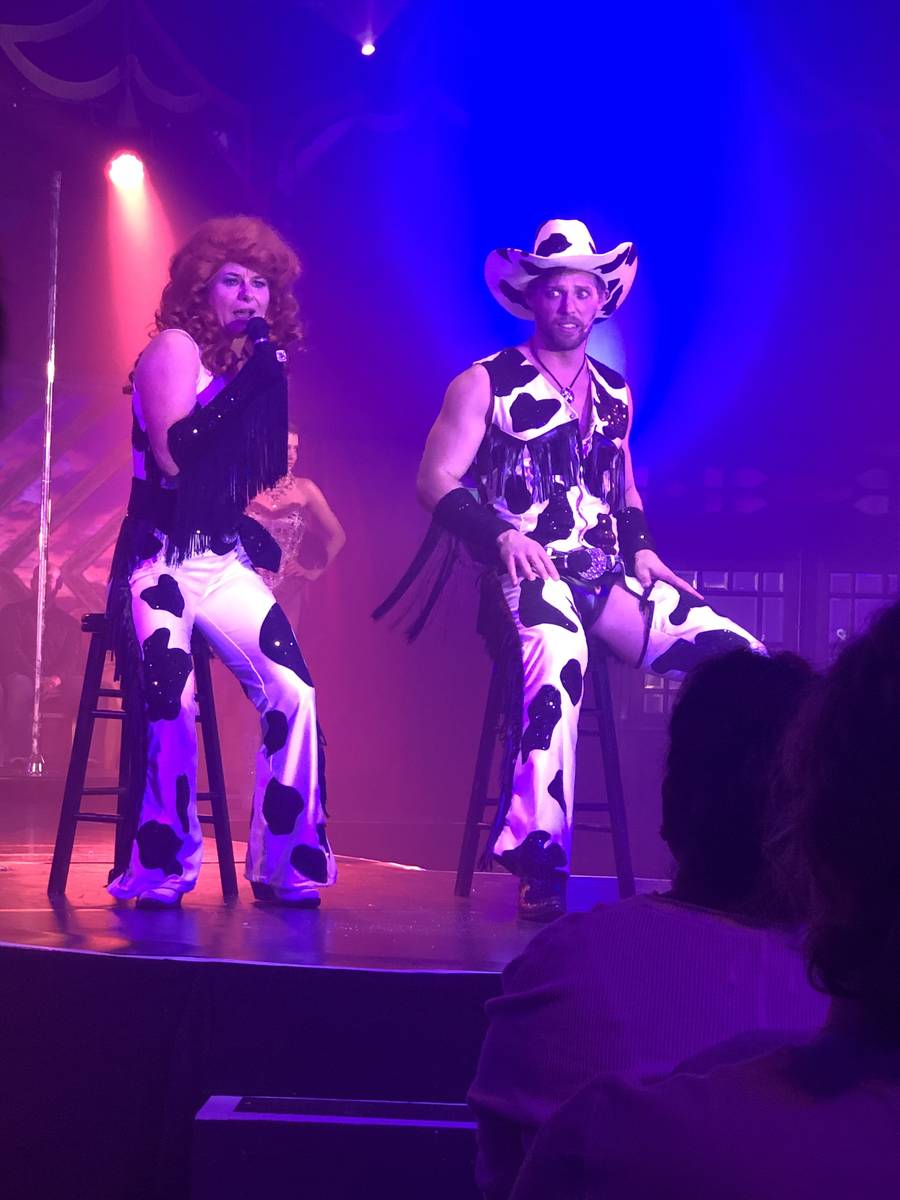 Boozy Skunkton (Petra Massey) and Blue Jackson (Colin Cahill) perform a ...