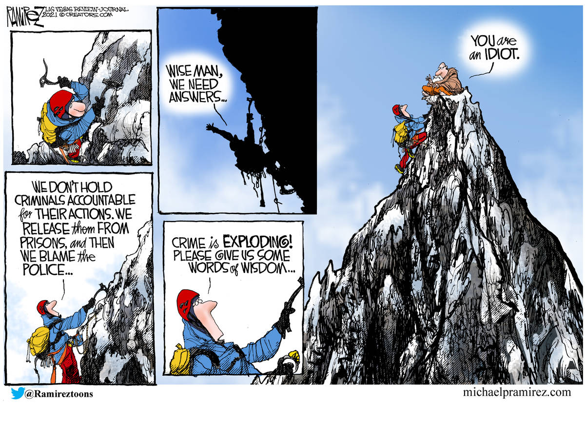 Crime rate rising | CARTOON | Michael Ramirez | Opinion