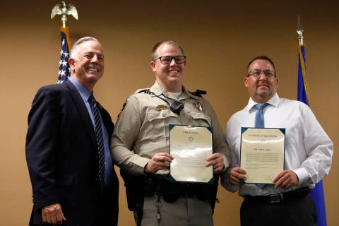Las Vegas police officers honored for heroic actions | Local Las Vegas ...