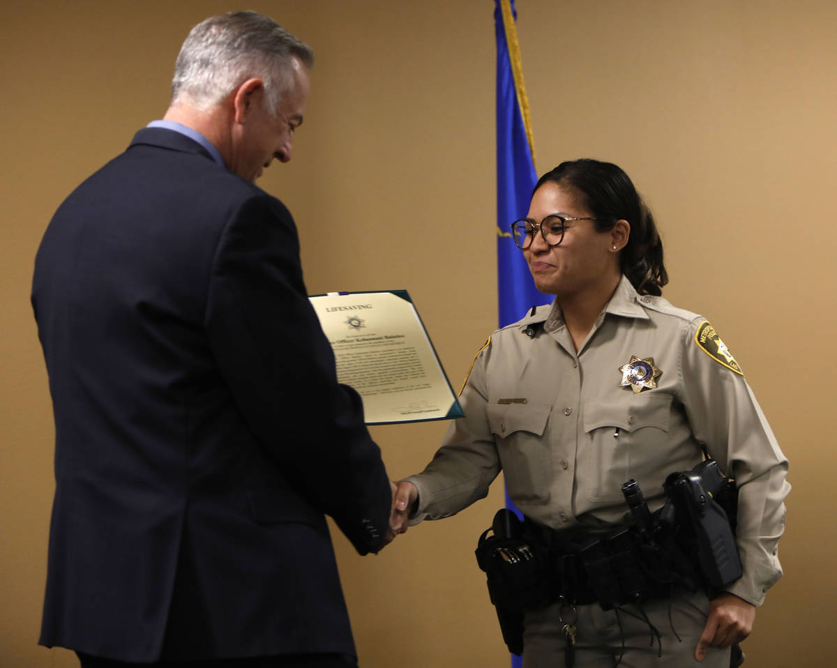 Las Vegas police officers honored for heroic actions | Local Las Vegas ...