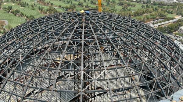 MSG Sphere frame in place, work continues | Tourism | Business