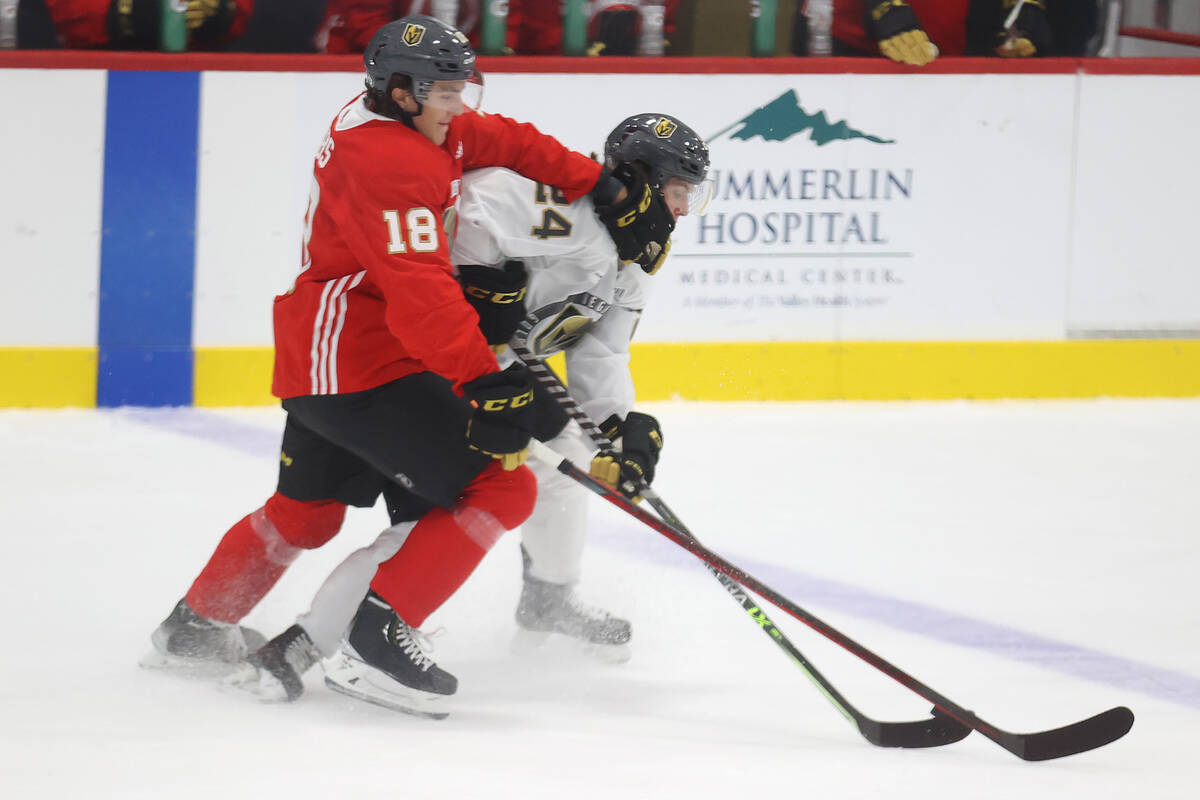 Golden Knights’ 1st-round pick Zach Dean impresses at rookie camp ...