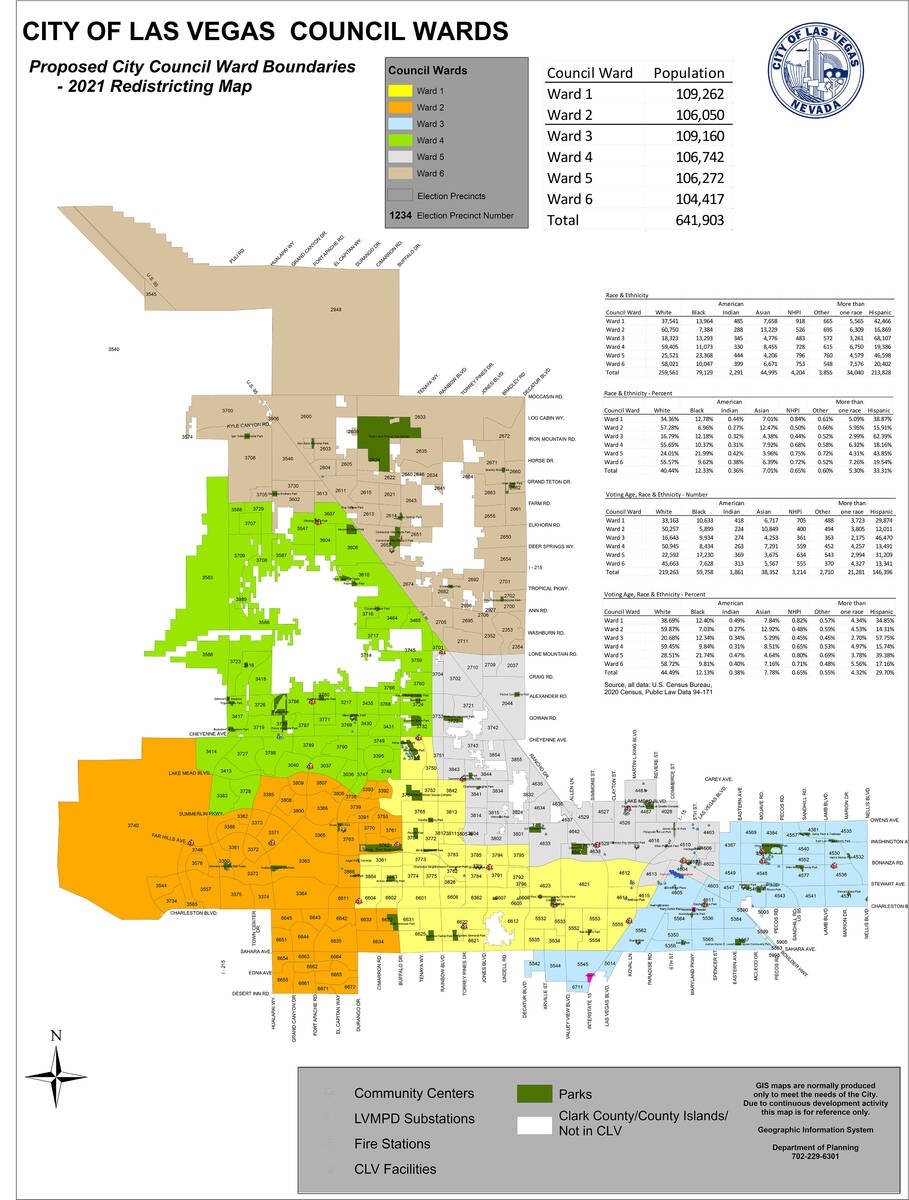 Clark County redistricing maps add 2nd Hispanic majority district ...
