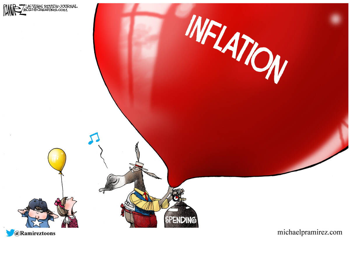 Spending will send inflation soaring | CARTOON | Michael Ramirez | Opinion