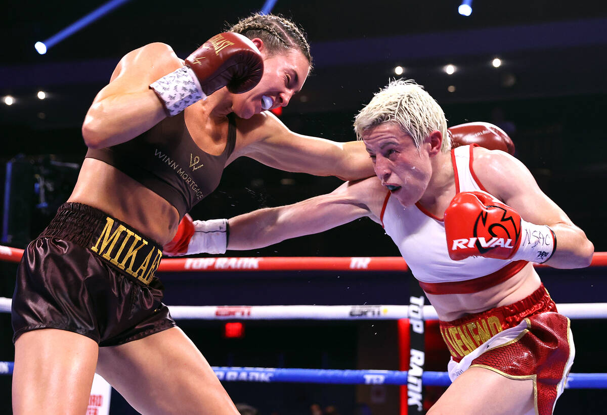 Mikaela Mayer unifies junior lightweight divison in thrilling victory ...