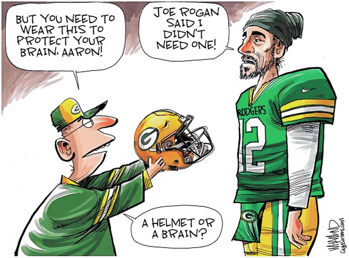 Aaron Rodgers tackles vaccination controversy | CARTOONS | Drawing ...