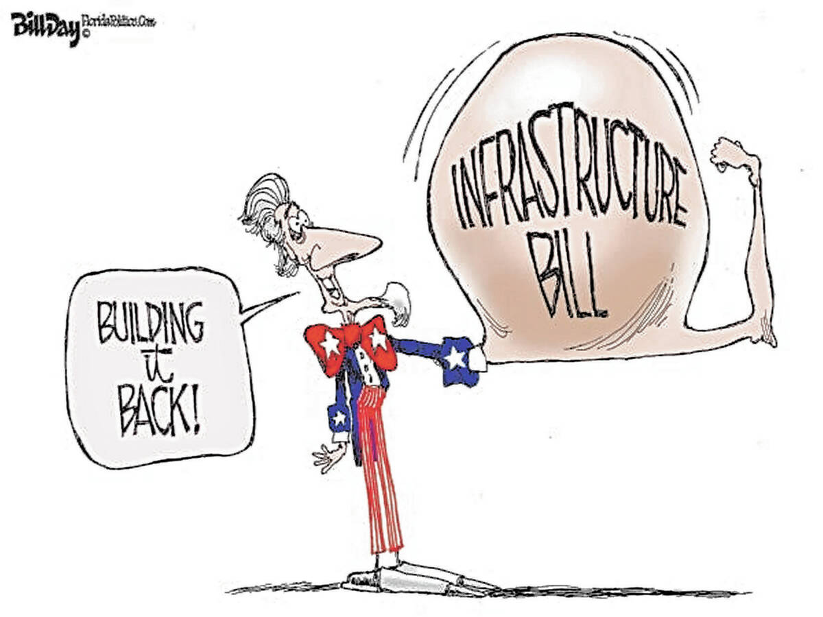 Flexing the infrastructure bill | CARTOONS | Drawing Board | Opinion