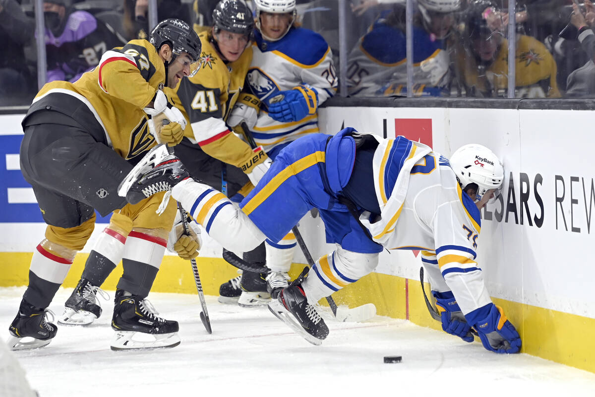 Golden Knights overpower Buffalo Sabres in final game before break ...