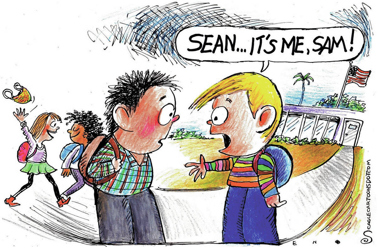 The kids don’t recognize each other | CARTOONS | Drawing Board | Opinion