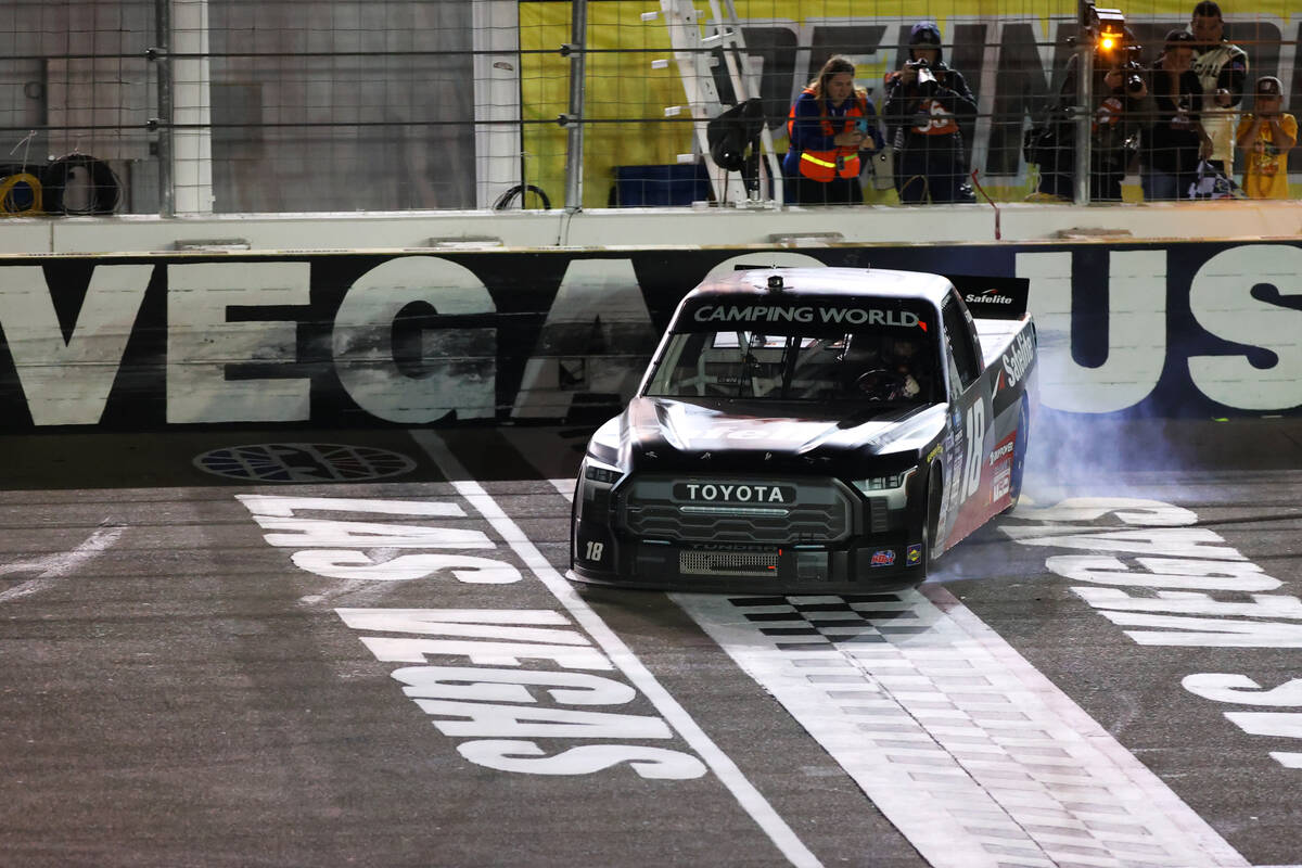 Chandler Smith powers by Zane Smith for exciting NASCAR Truck Series ...