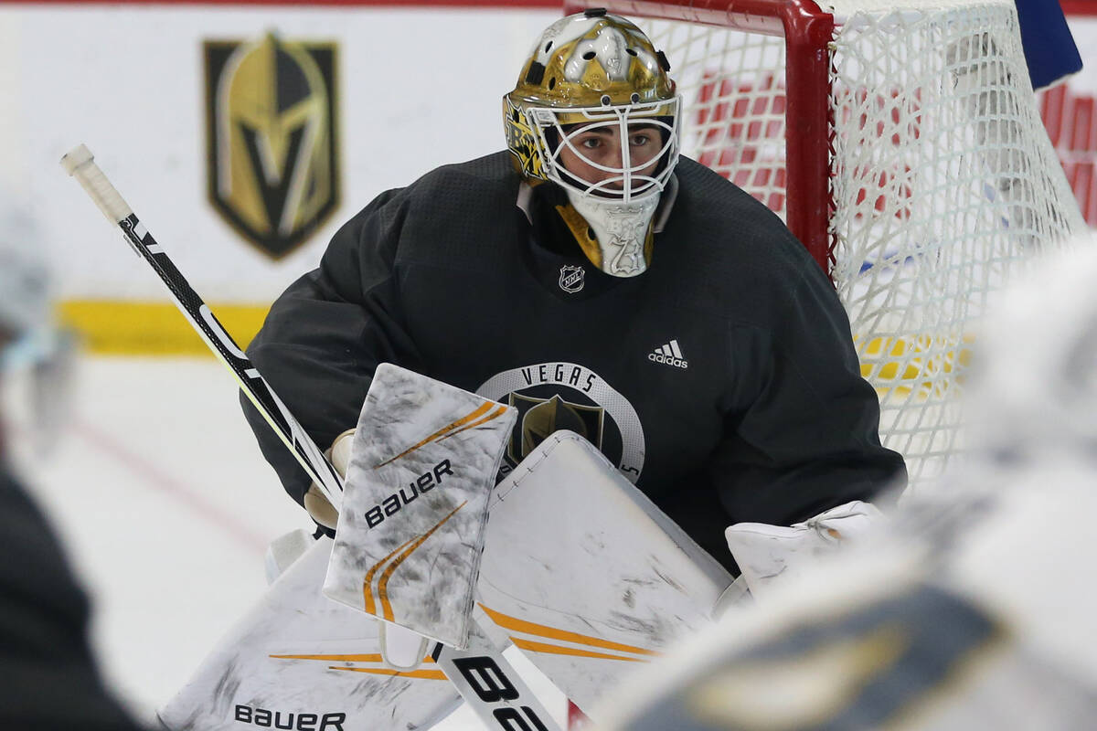 Golden Knights might rely on Logan Thompson with Robin Lehner out ...