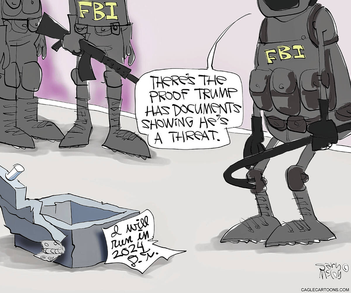 The FBI finds the real Trump threat | CARTOONS | Drawing Board | Opinion