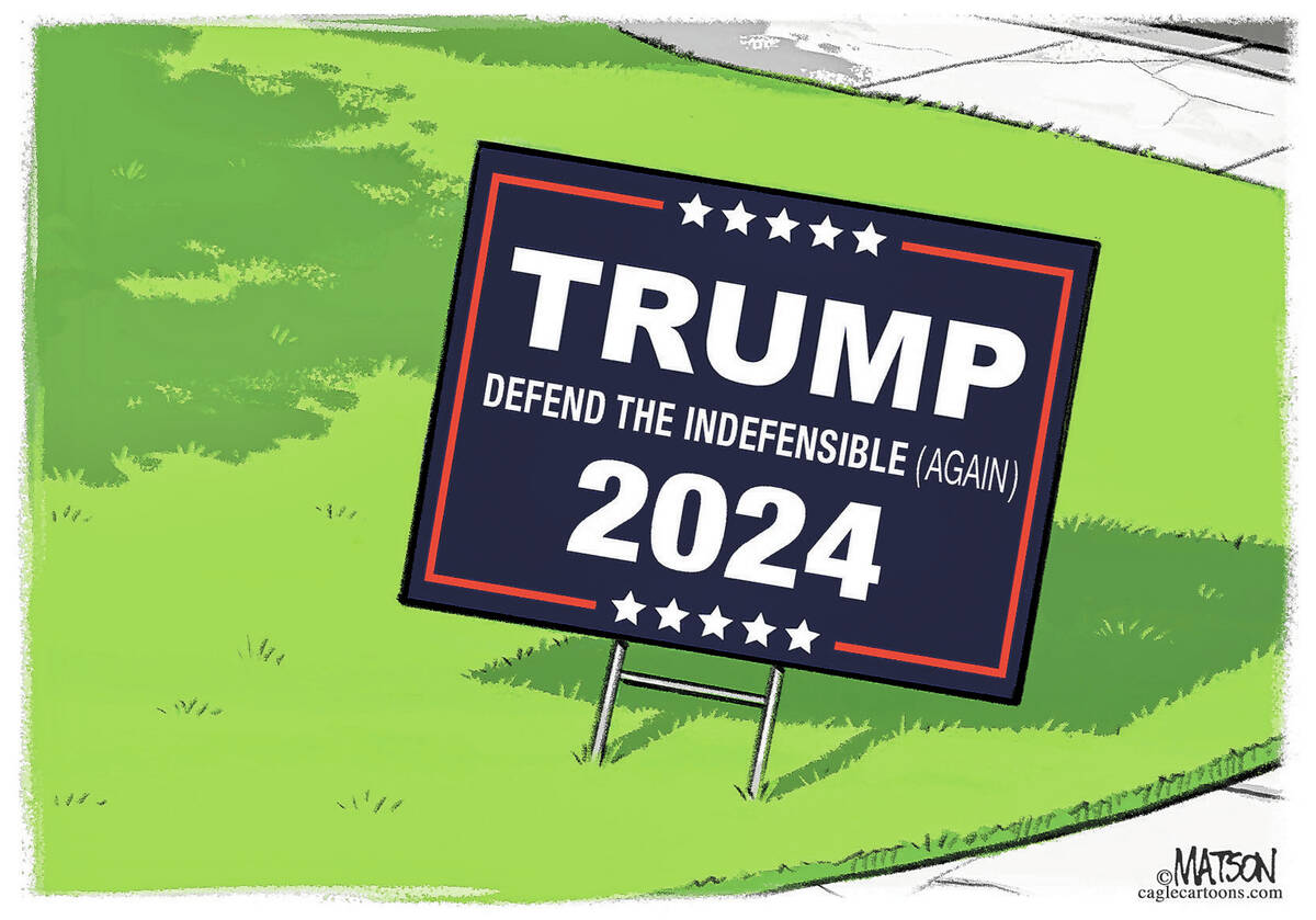 Trump unveils his new presidential campaign slogan | CARTOONS | Drawing ...