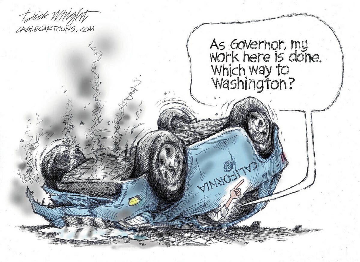 Why Gavin Newsom thinks he’s ready to run for president | CARTOONS ...