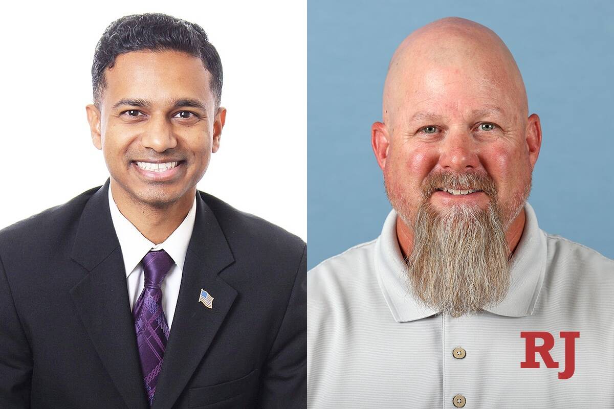 Local businessman Clint Brown and teacher Reuben D’Silva are candidates ...