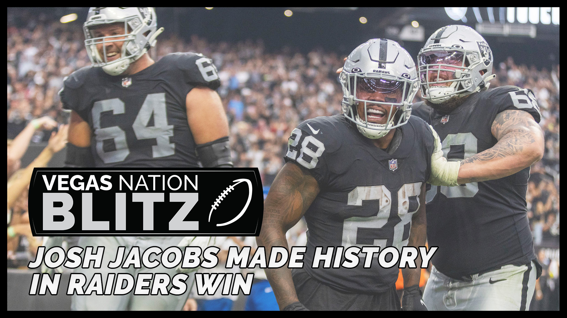 Josh Jacobs makes history in Raiders win — Vegas Nation Blitz | Raiders ...